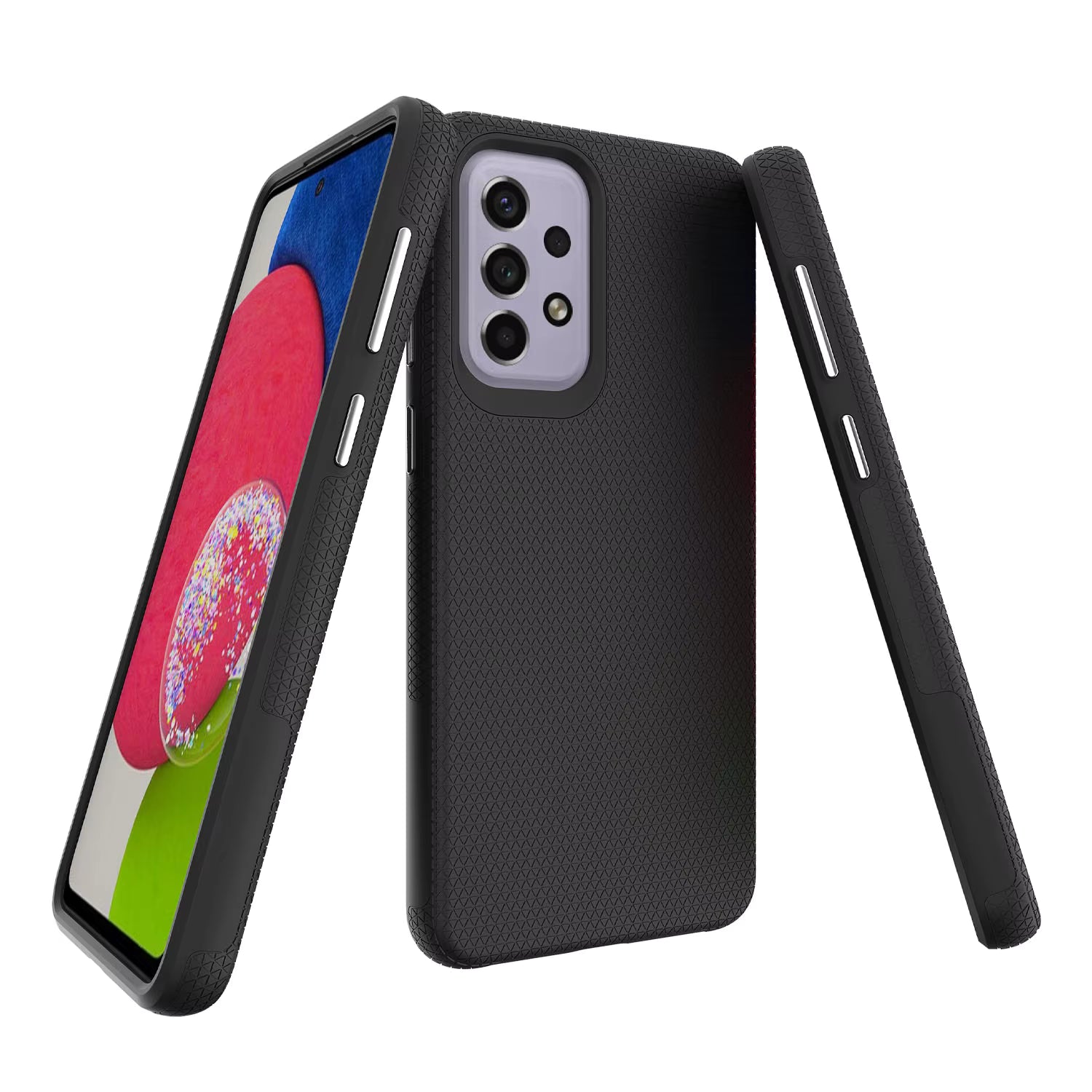 Samsung Galaxy A72 Triangle Case Black – Cellspart